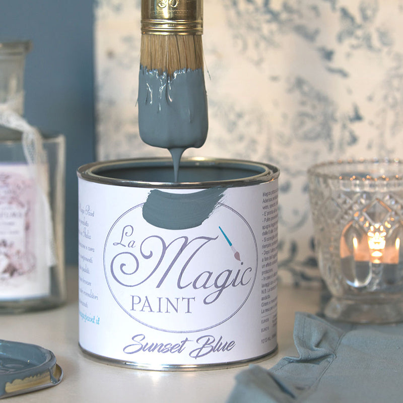 Pittura a gesso per mobili blu cenere a finitura opaca | Magic Paint