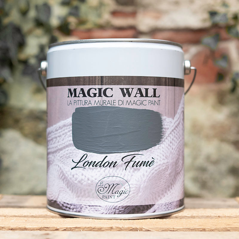 Pittura decorativa per pareti interne grigio fumo | Magic Paint