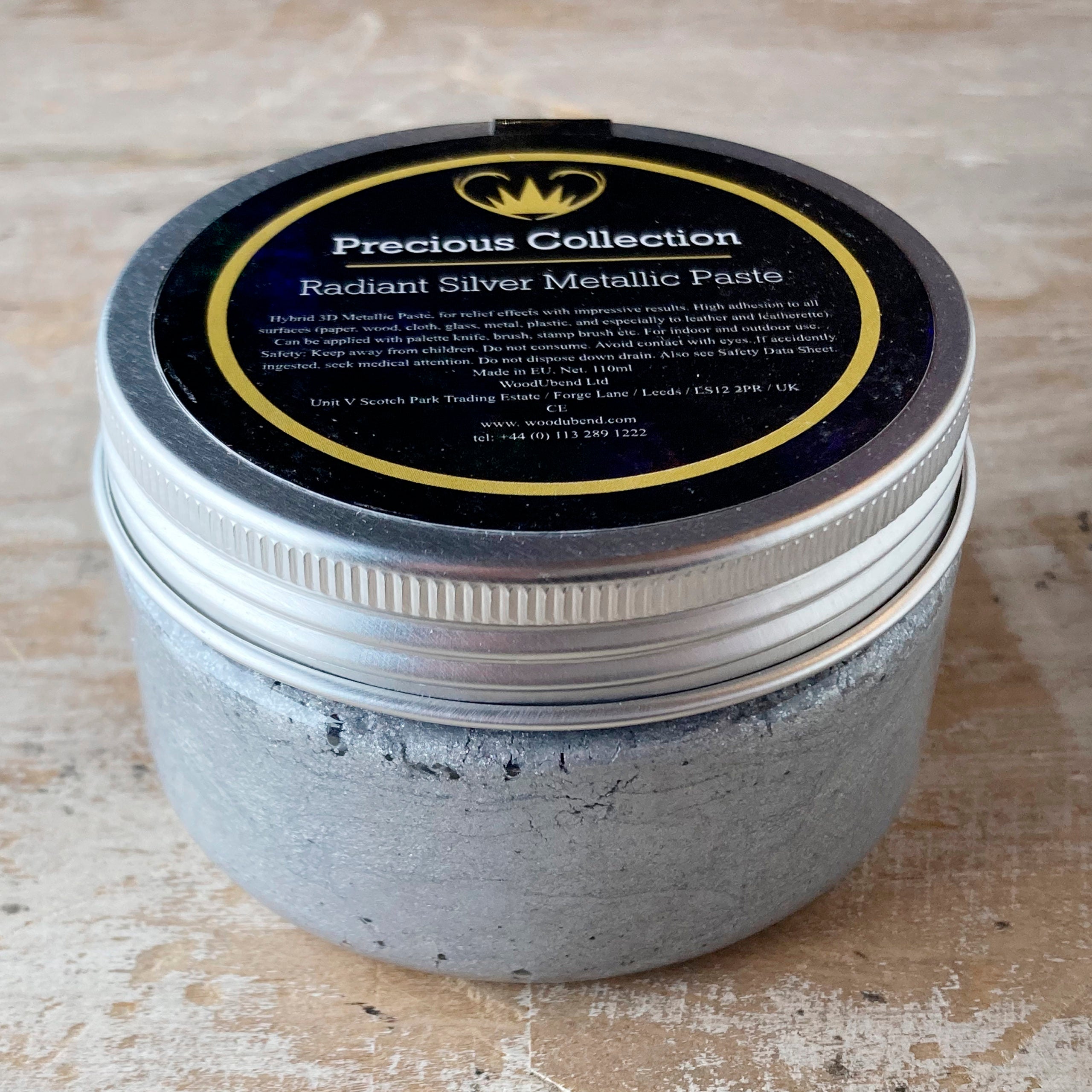 Pasta metallizzata Precious Posh Chalk Radiant Silver WoodUbend ...
